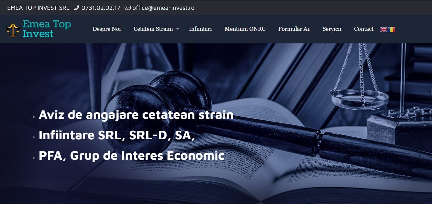 Creare site web pentru servicii infintari firme ⋆ CREARE SITE WEB Wordpress